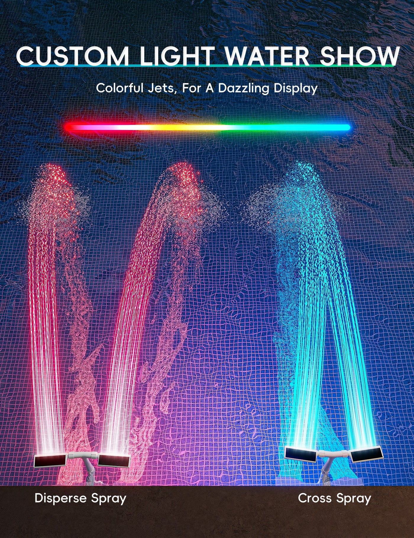 Solar Pool Fountain Light - DualArc